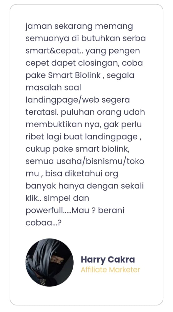 SMART BIOLINK PERSONAL – Sahabat Indonesia Sukses